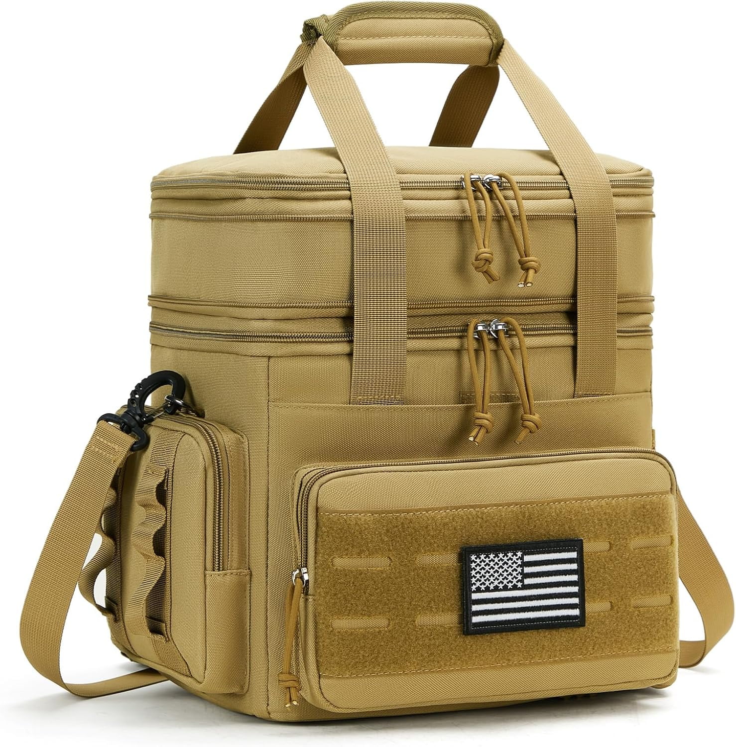 Tactical Lunch Bag & Lunch Box for Men - Large Double Deck Expandable ...
