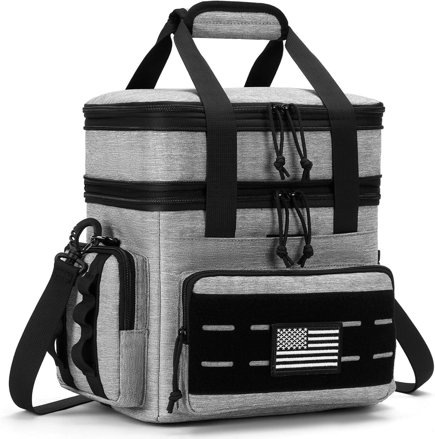Tactical Lunch Bag & Lunch Box for Men - Large Double Deck Expandable ...