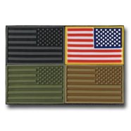 Simplicity Flag Iron-on Applique, Red, White and Blue Fashion Patch ...