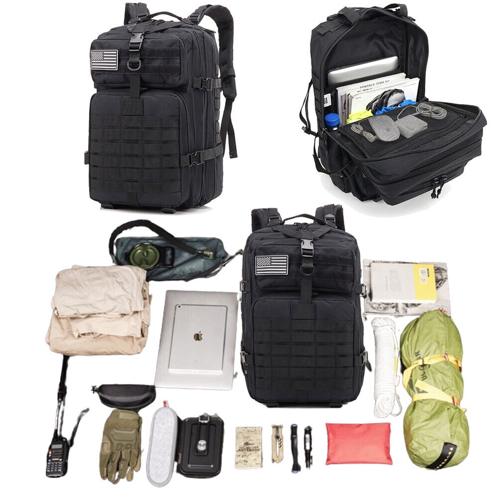 Tactical Molle Backpack 45L 3 Day Pack Backpack Prepper Bags for ...