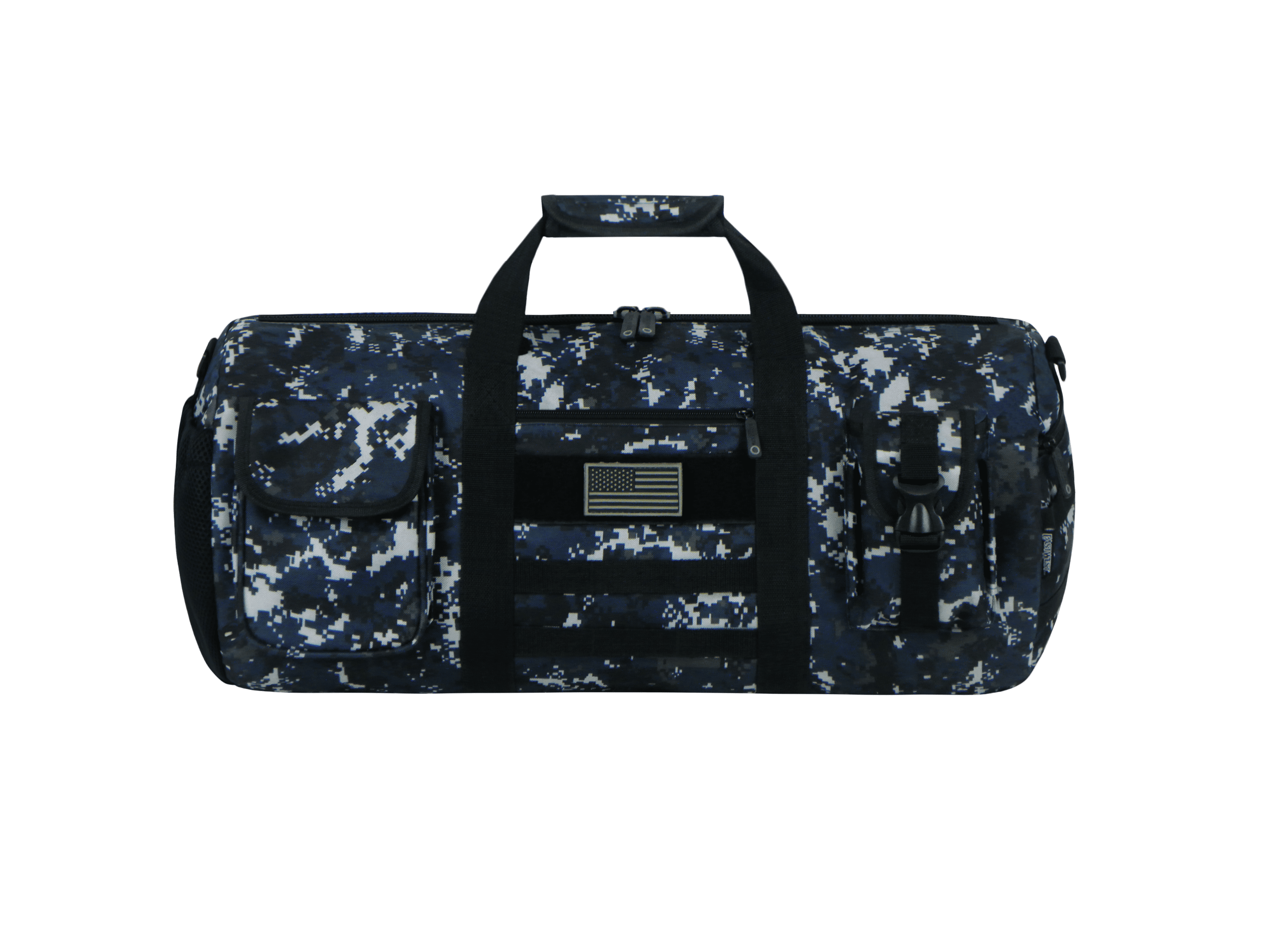 Tactical Molle Heavy Duty Round Duffel Bag - Navy ACU - Walmart.com