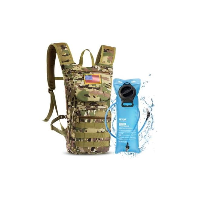 Tactical Molle Hydration Pack Backpack 3L Water Bladder Cycling Hiking ...