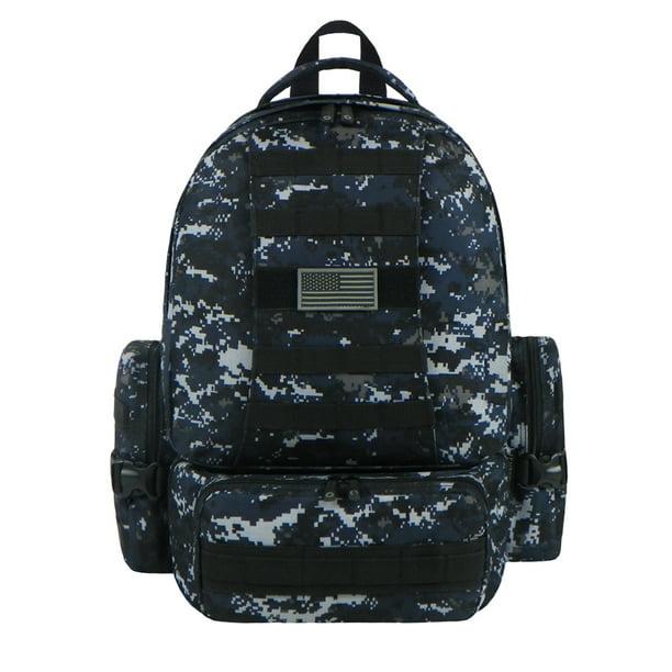Tactical Molle Military Rucksack & Combat Trekking Bag - Navy ACU ...
