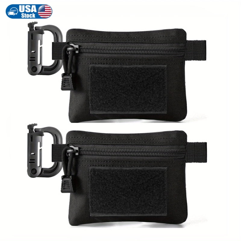 Tactical Molle Pouches 2 Pack Compact EDC Toolkit Pouches with Multiple ...