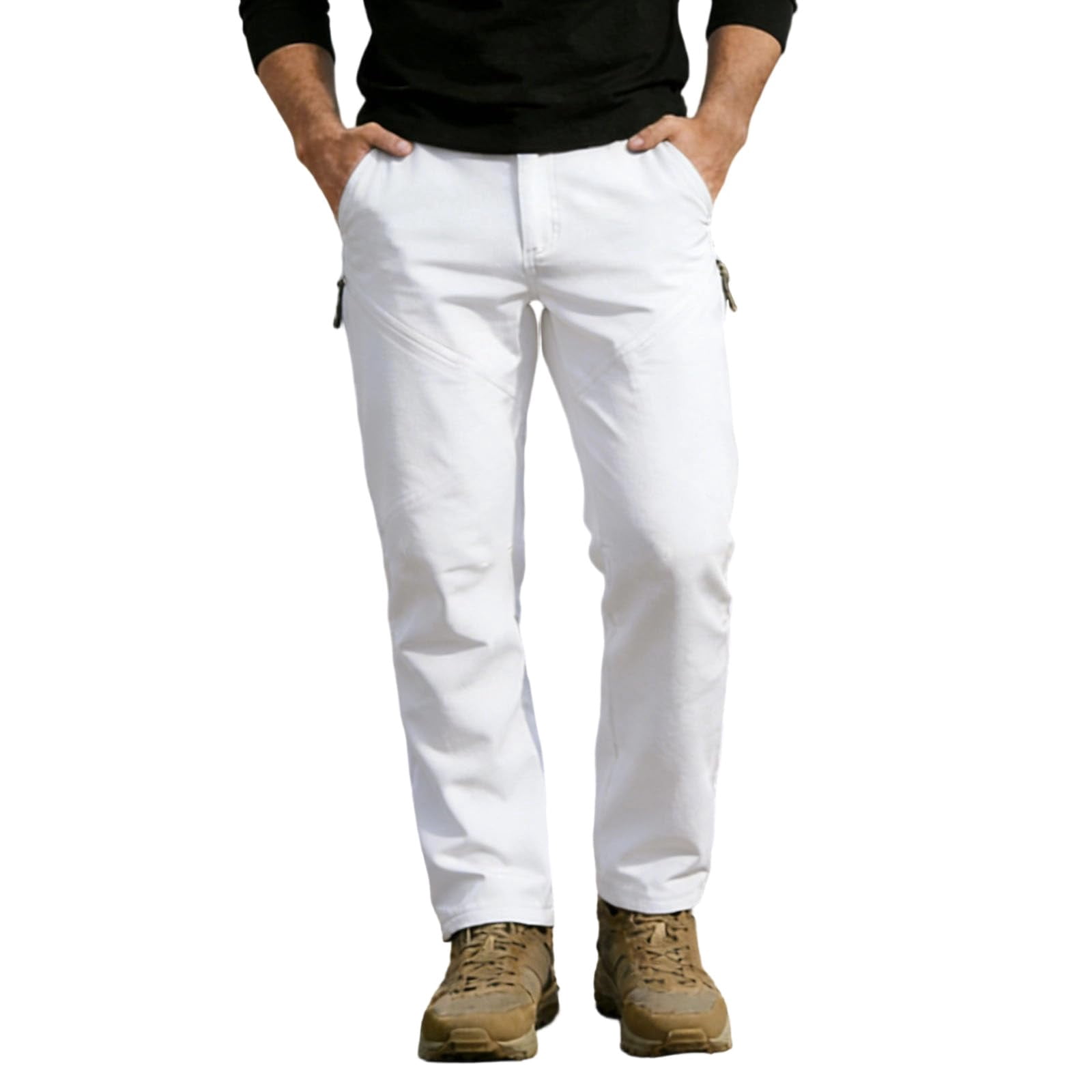 Tactical Pants For Men Water Resistant Hiking Cargo Pants Multi Pockets ...