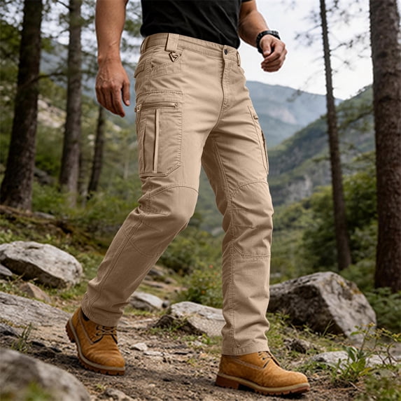Tactical Pants for Men Waterproof Ripstop Baggy Relaxed Fit Cargo Pants ...