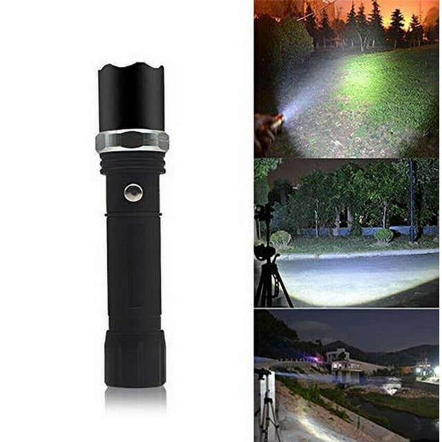 Tactical Police Heavy Duty 3W LED Rechargeable Flashlight - Walmart.com