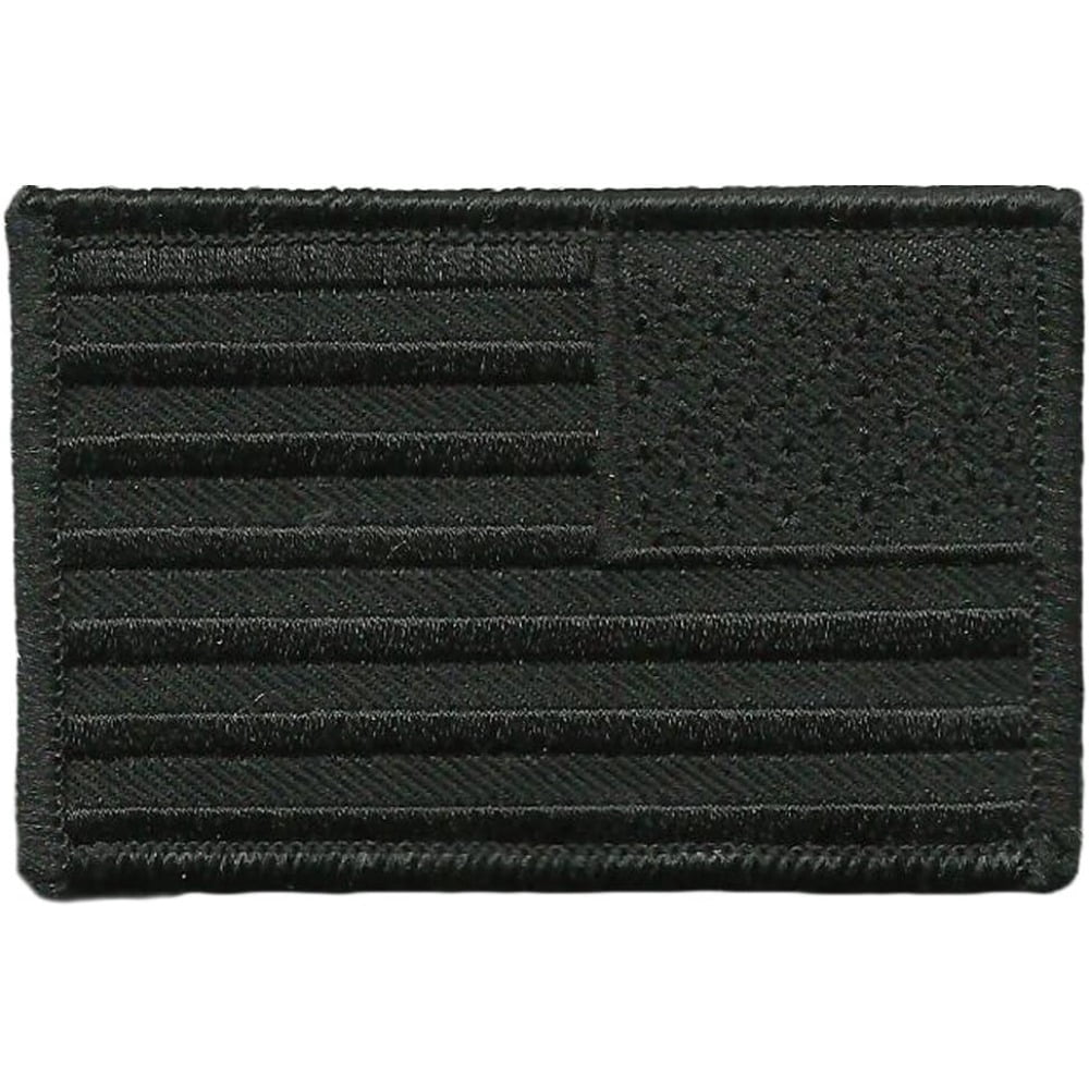 Tactical Reverse USA Flag Patch - All-Black - Walmart.com