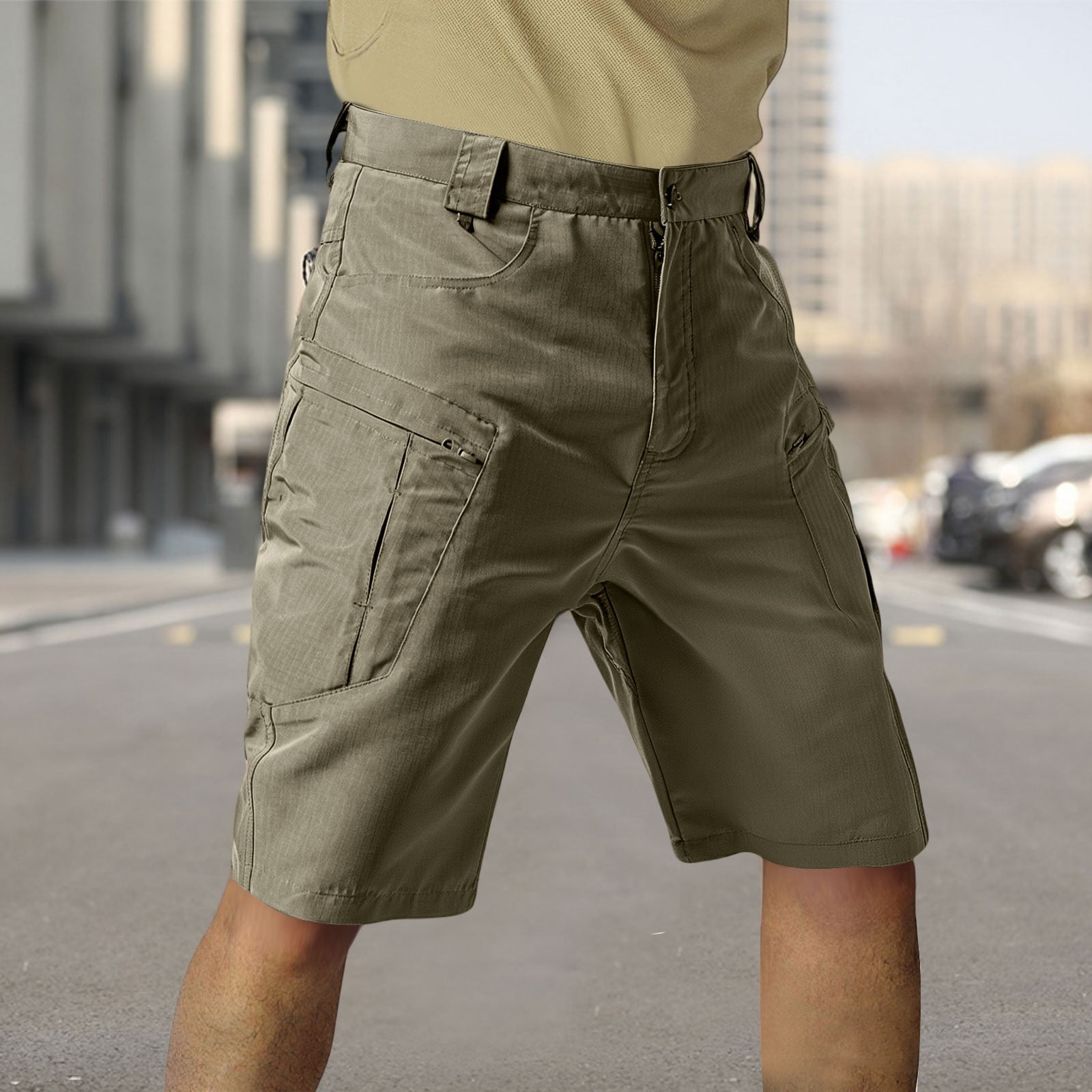 Tactical Shorts for Men Relaxed Fit Waterproof Camo Cargo Shorts Multi ...
