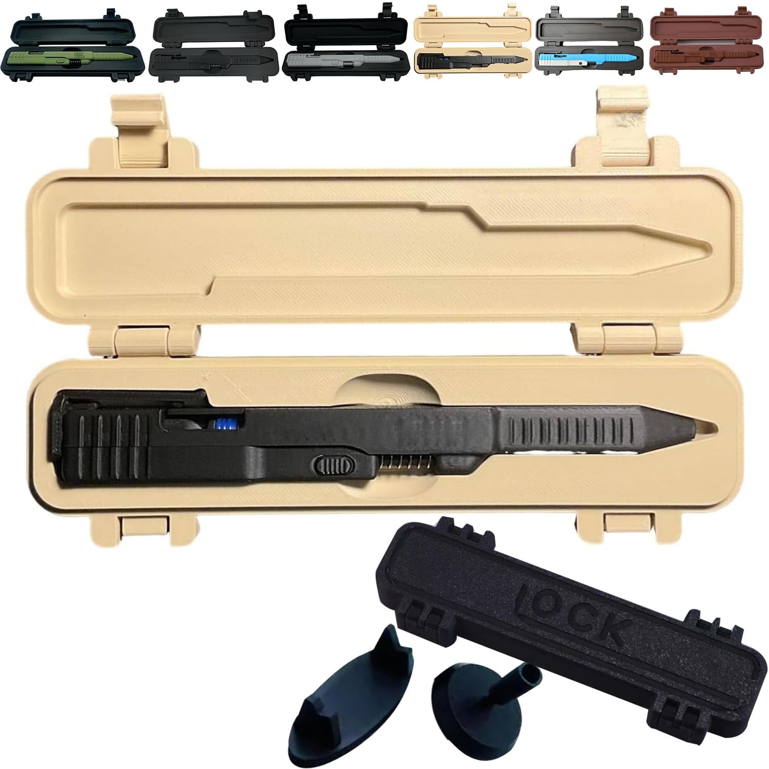 Tactical Slide Action Ballpoint Pen with Case,Tactical 3D Printed Slide ...