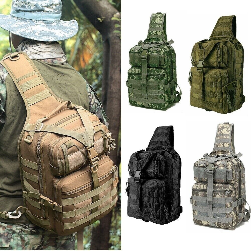 Tactical Sling Bag Pack Range Bag Military Rover Assault Shoulder ...