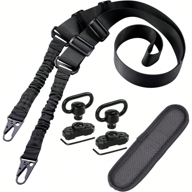 Tactical Sling Combo Set - Adjustable Two Point Traditional QD Sling ...