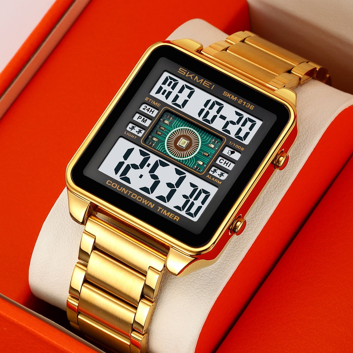 Tactical Square Digital Watch for Men - Military Style Outdoor ...