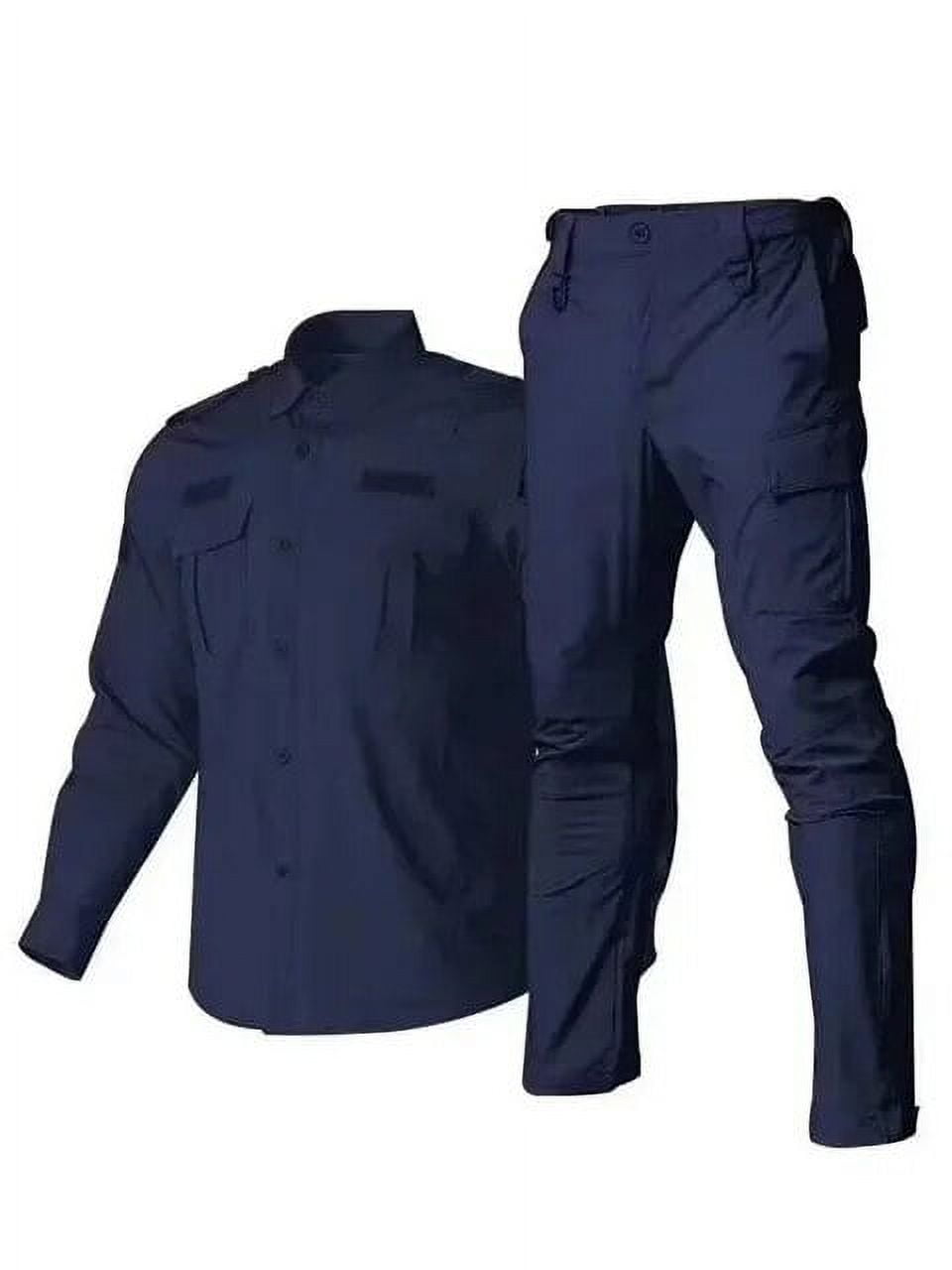 Tactical Suit Uniform Work Wear Men Heavy Duty T Shirt 2 Piece Set ...