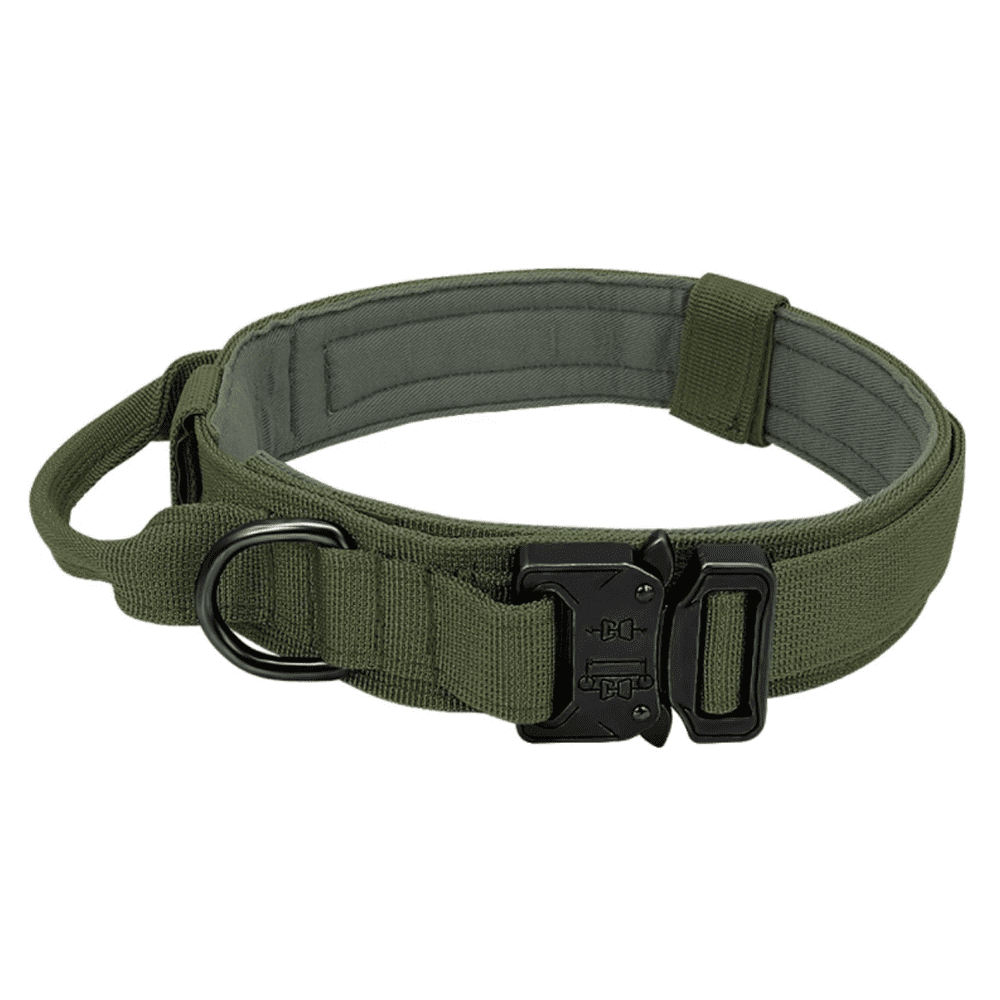 Tactical dog collar, adjustable military training collar strap handle ...