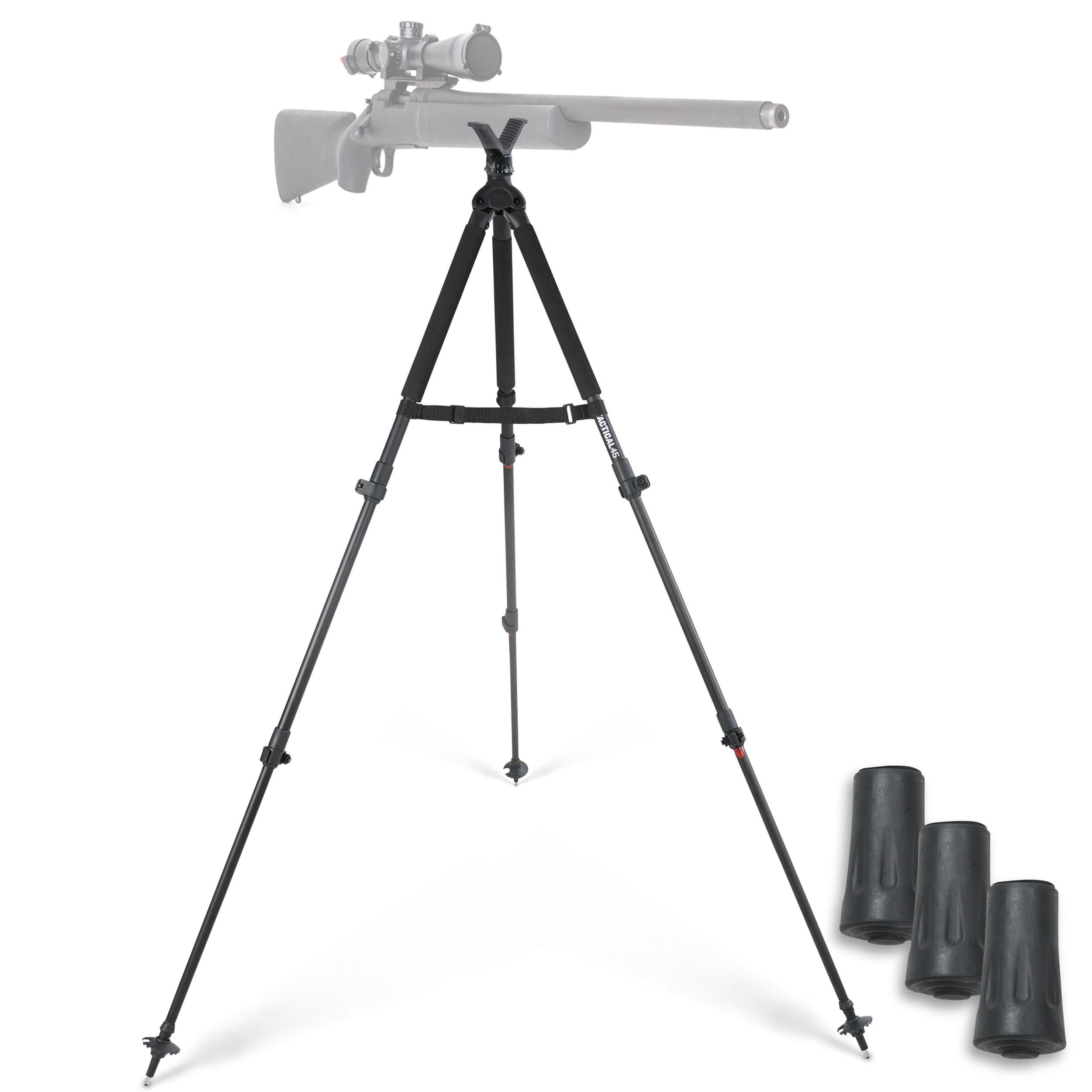 Tactical45 Hunting Bipod Shooting Stick - Combo Monopod Tripod Rifle ...