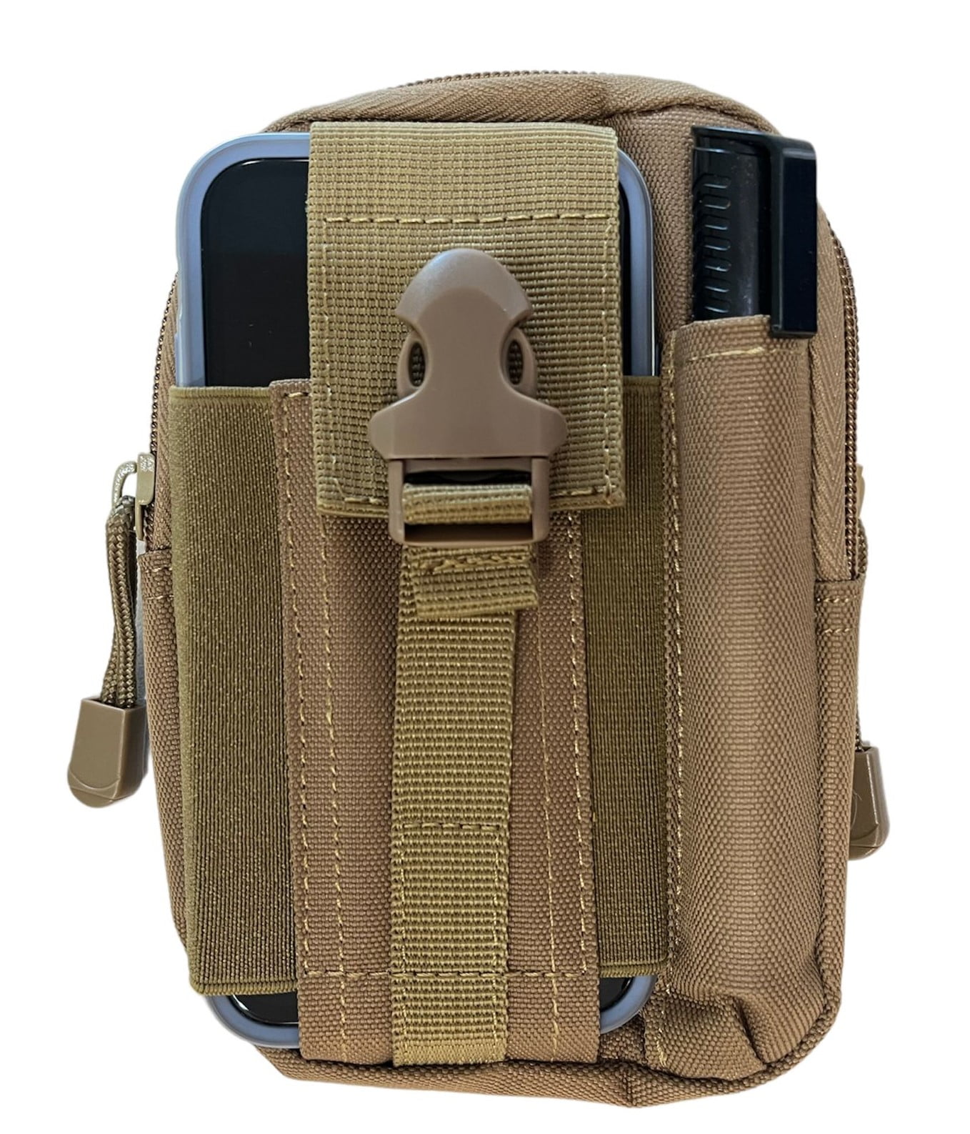 Tacticshop Belt Utility Tool Pouch for Hiking and Travel Desert Brown Color - Walmart.com