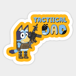 Tactiical Dad Bluey, Bluey Dad Happy Father'S Day Sticker Bluey ...