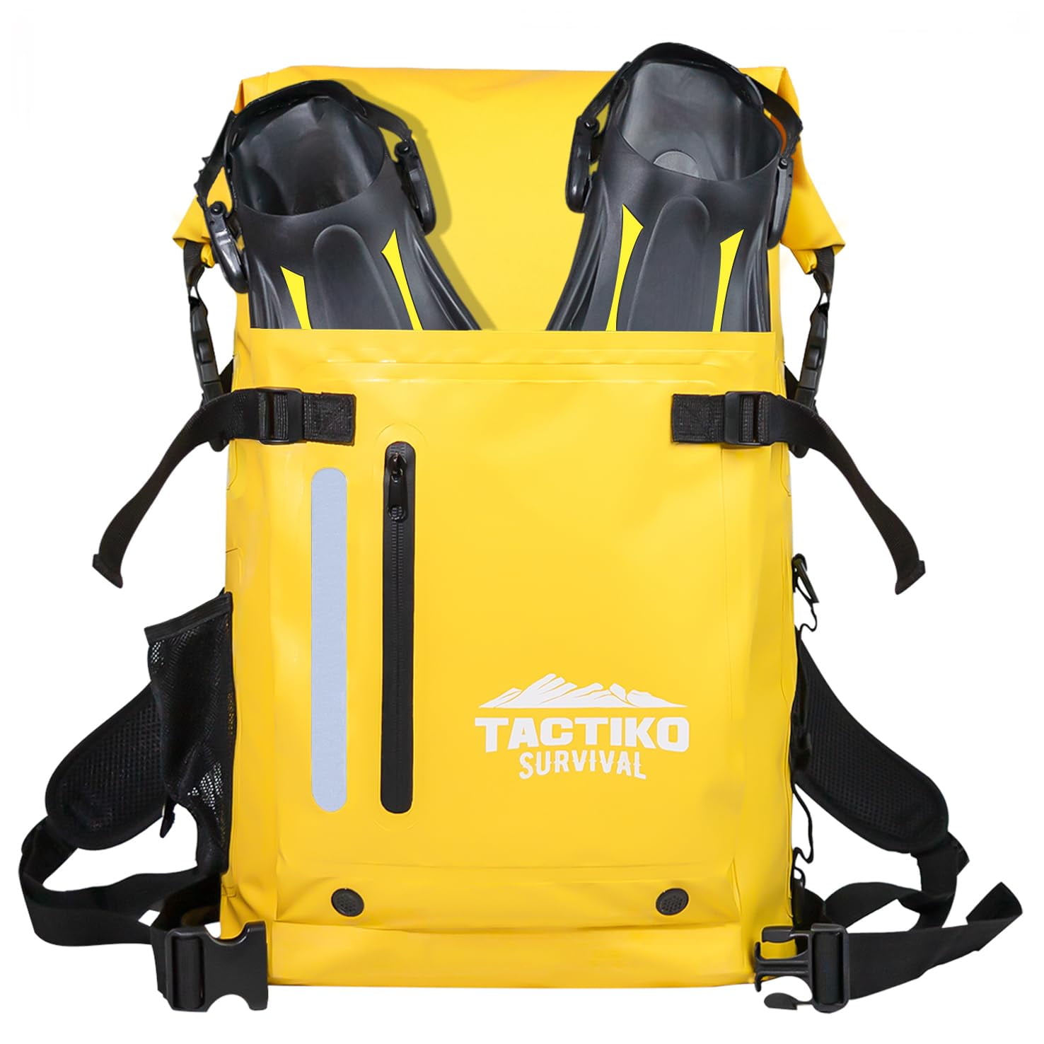 Tactiko 30L Heavy-Duty 100% Waterproof Backpack - Dry Roll-Top Floating ...