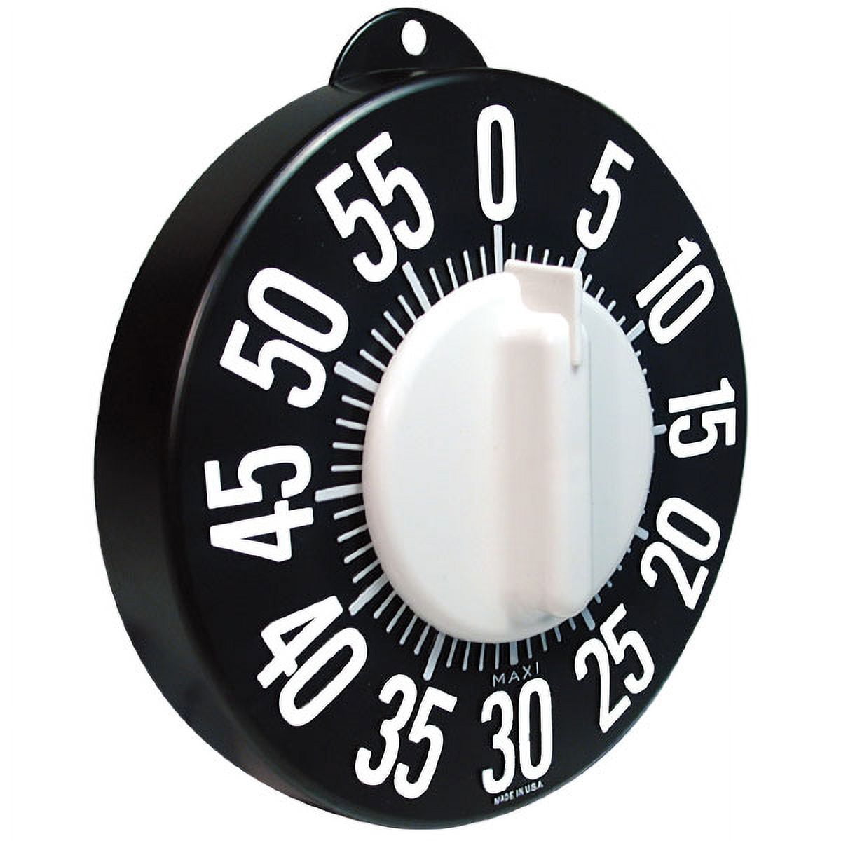 Tactile Long Ring Low Vision Timer - Black with White Dial - Walmart.com