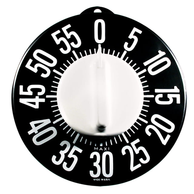 Tactile Low Vision Timer-Black Dial, White Numbers - Walmart Business ...