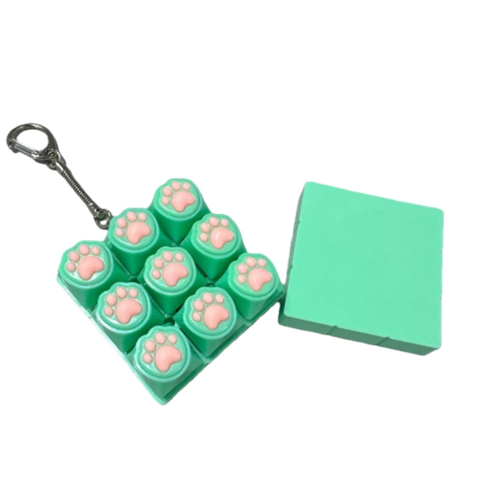 Tactile Switch Keychain, Colorful Nine-Key Fidget Toy, Mini Mechanical ...