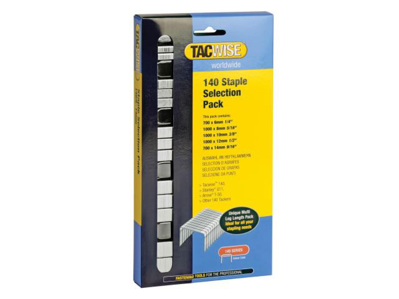 Tacwise - 140 Heavy-Duty Staples (Type T50 G) Selection (Pack 4400 ...