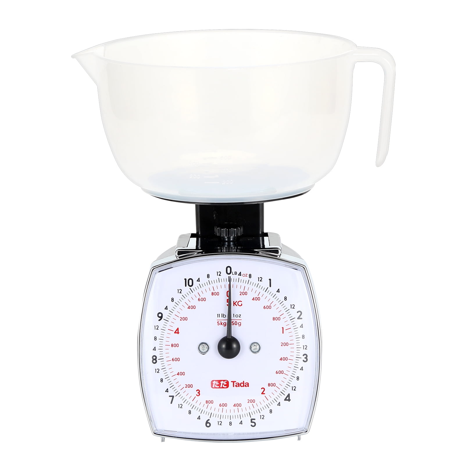 Tada 11lb Analog Food Scale Mechanical Dial Kitchen Scale, Removable ...