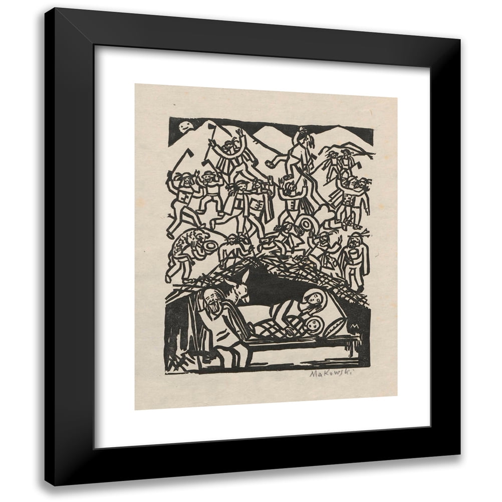 Tadeusz Makowski 15x18 Black Modern Framed Museum Art Print Titled ...