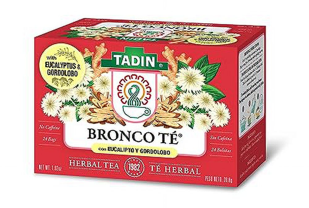Tadin Bronco Herbal Tea, Caffeine Free, 24 Tea Bags Per Box, Pack of 6 ...