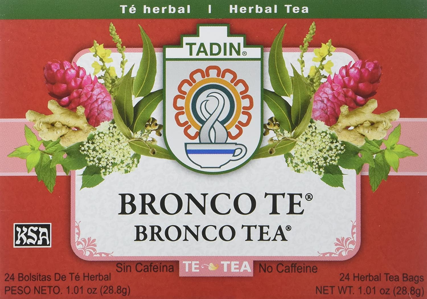 Tadin Bronco Te For Irritated Throat 24 Bags - Te Garganta Irritada ...