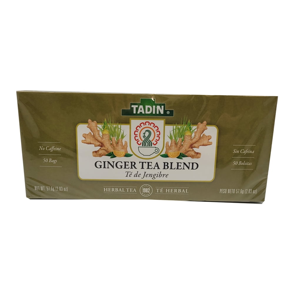 Tadin Caffeine-Free Ginger Tea Bags, 50 Count, 2.03 oz - Walmart.com