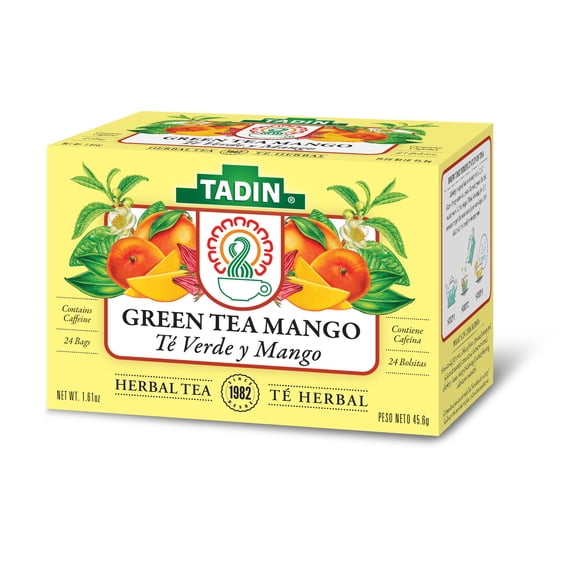 Tadin Mango Green Tea, Herbal Tea, Green Tea Bags, Caffeinated Tea, Tea ...