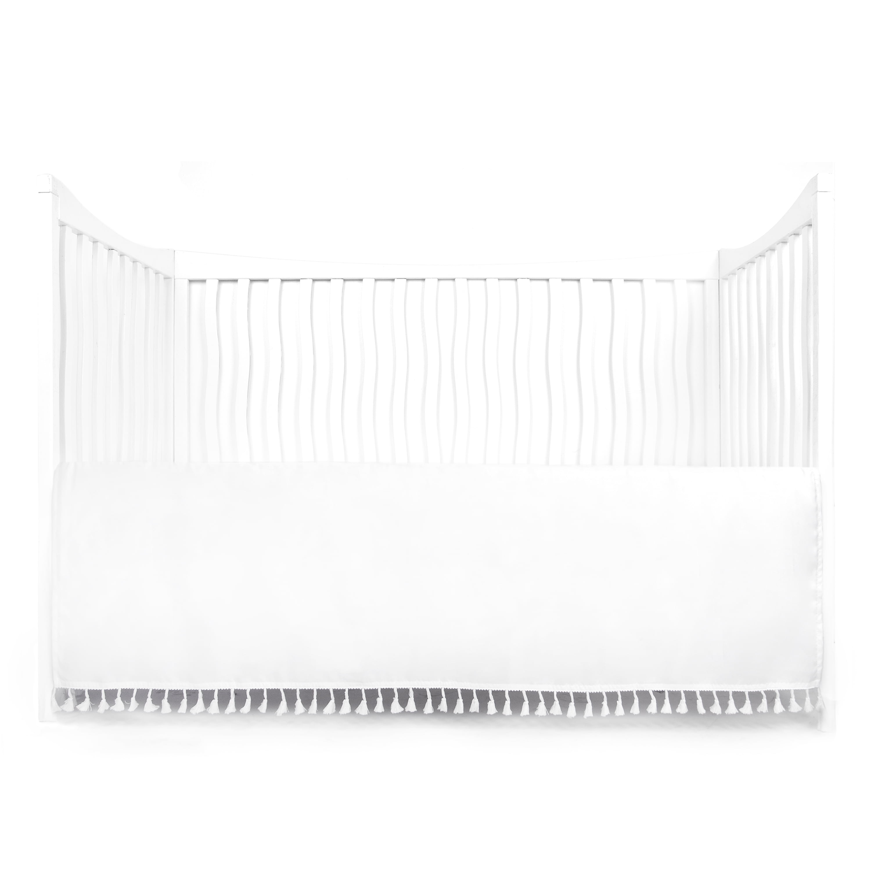Tadpoles Baby Bed Skirt, Toddler Kids Microfiber Crib Dust Ruffle with ...