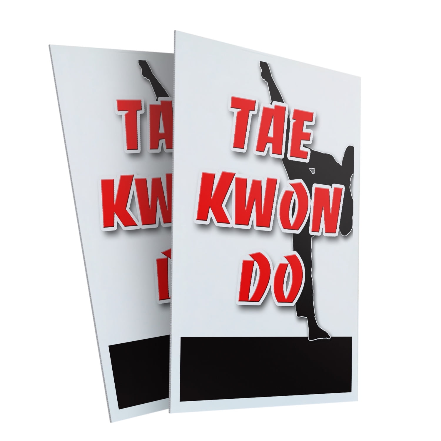 Tae Kwon Do (2-PACK) 24" x 36" Plastic Signs | Sign Insert 4mm ...