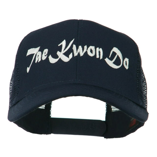 Tae Kwon Do Embroidered Trucker Cap - Navy OSFM - Walmart.com