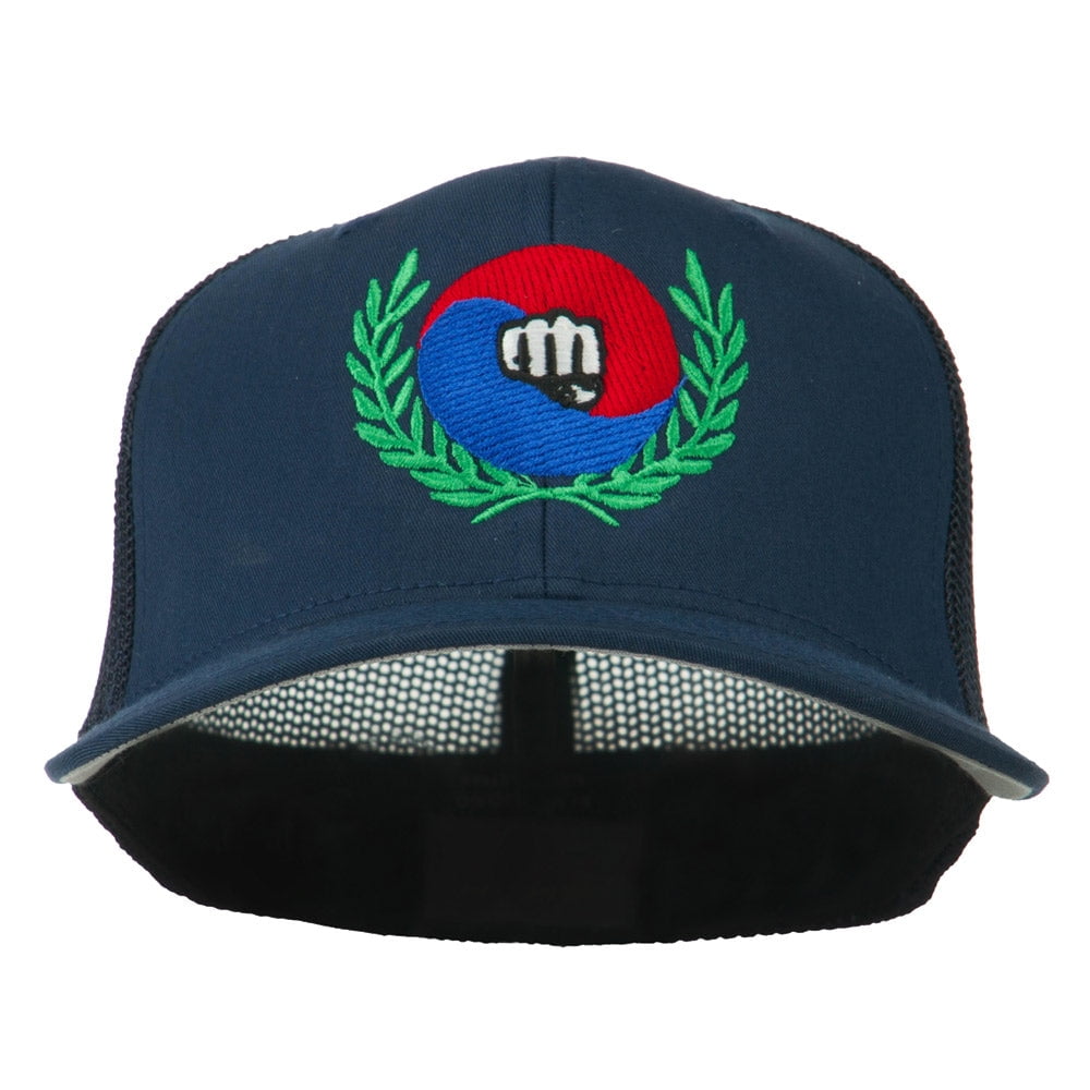 Tae Kwon Do Fist Embroidered Flexfit Cap - Navy OSFM - Walmart.com