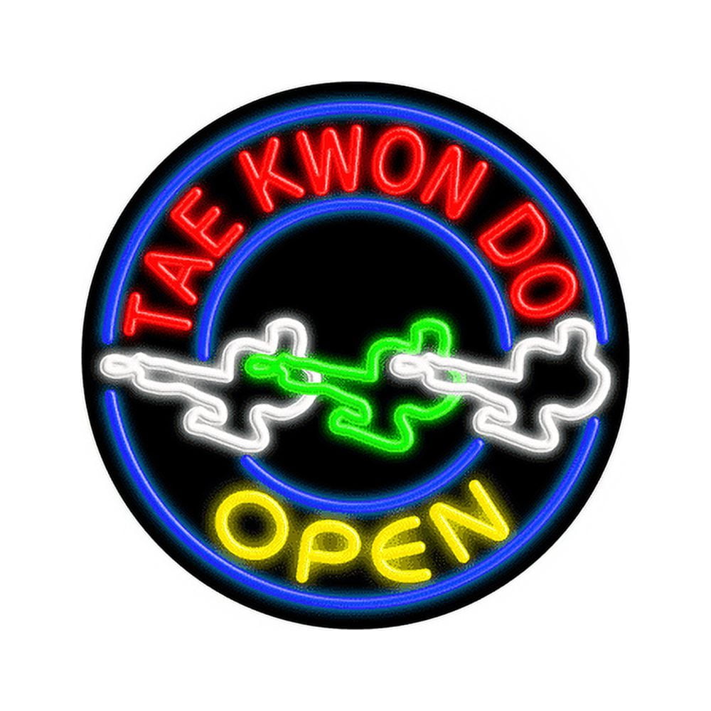 Tae Kwon Do-Glass Neon Sign Made in USA - Walmart.com