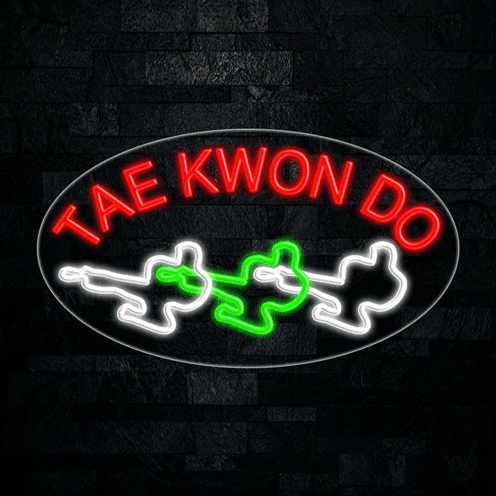 Tae Kwon Do LED Neon Sign 28"L x 16"H #34303 - Walmart.com