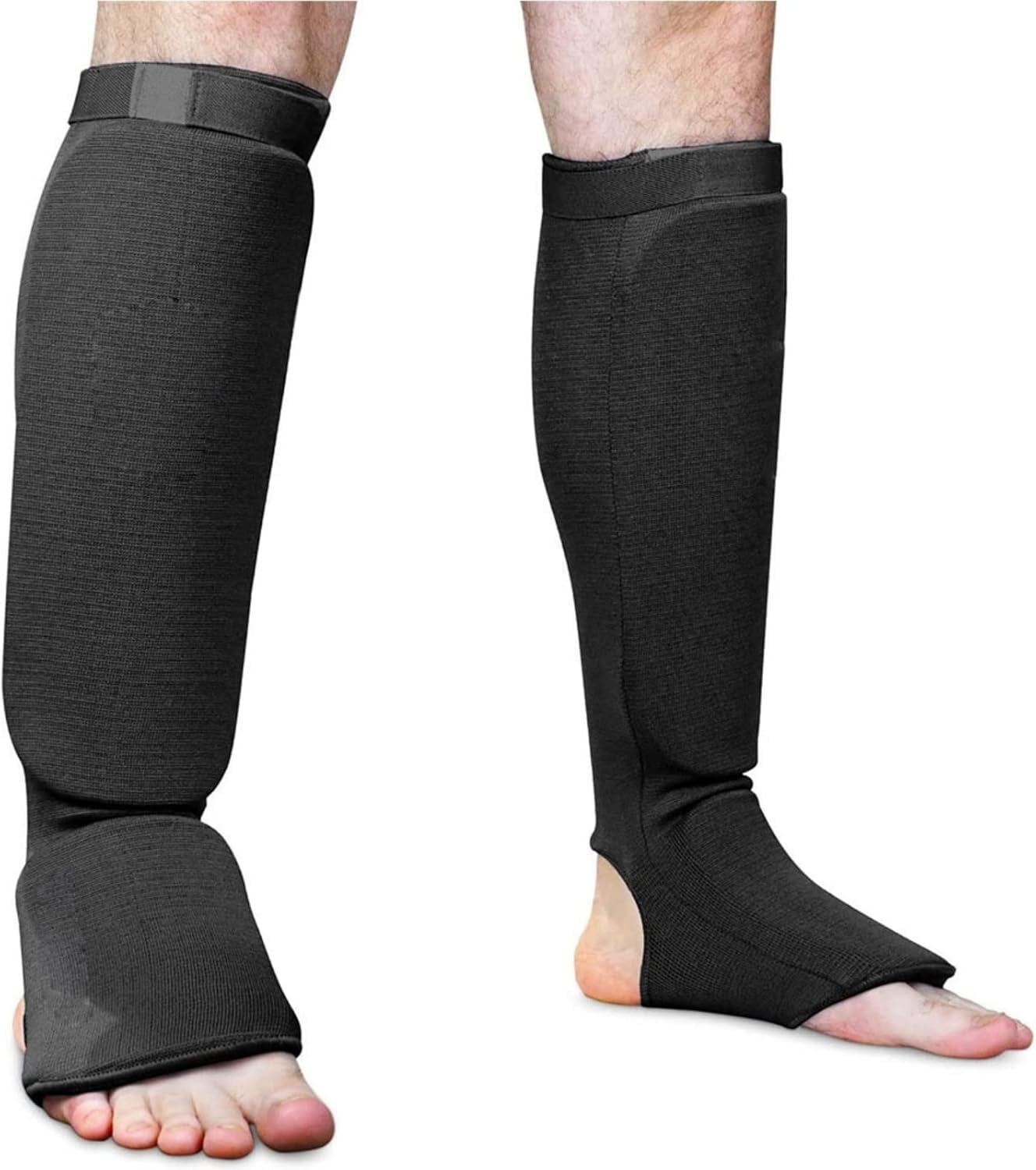 Taekwondo Cloth Calf Shin Instep Protector Guards, Boxing Martial Arts ...