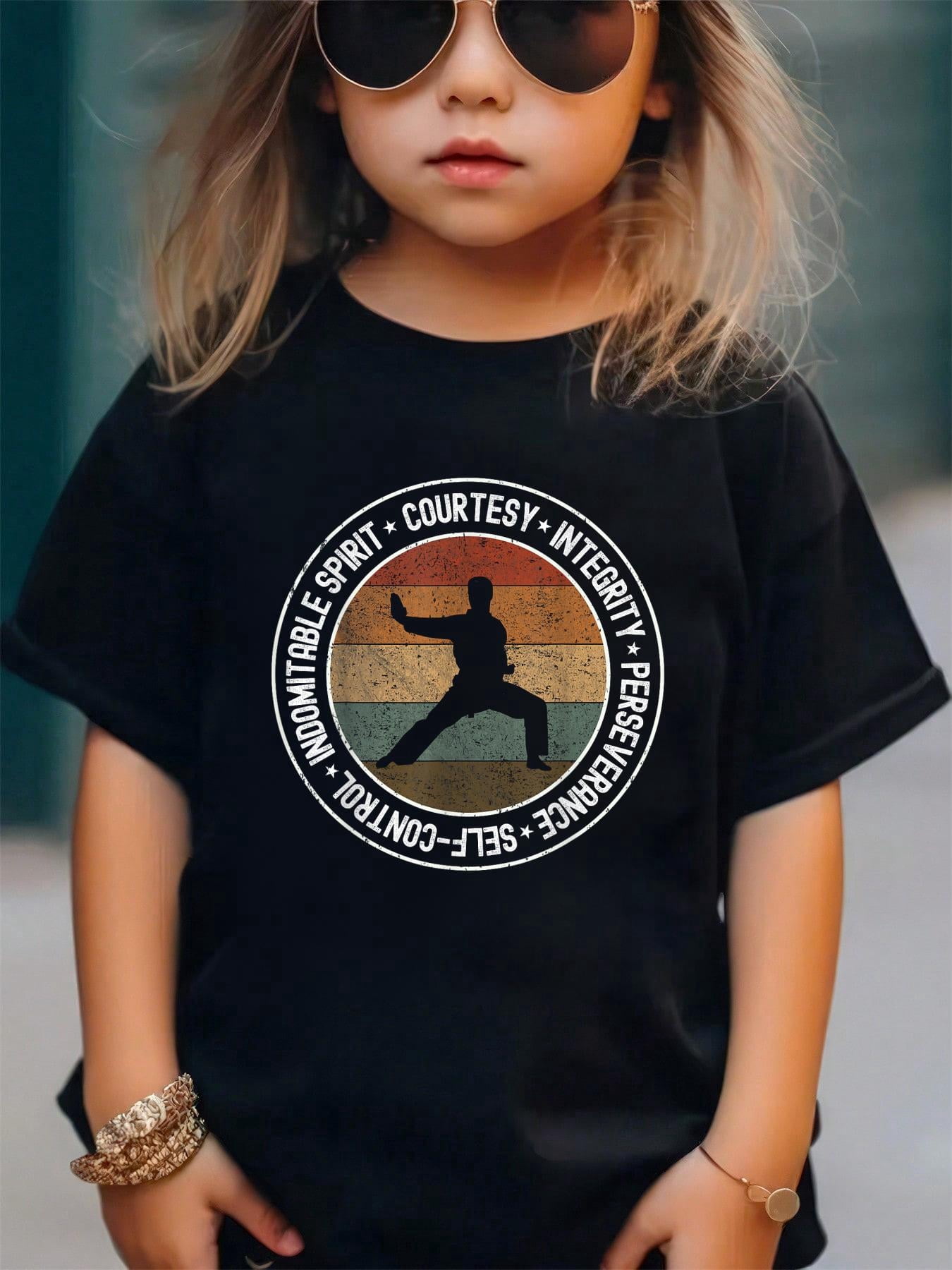 Taekwondo Karate 5 Tenets Martial Arts Uniform Kids Mens Kids T-Shirt ...