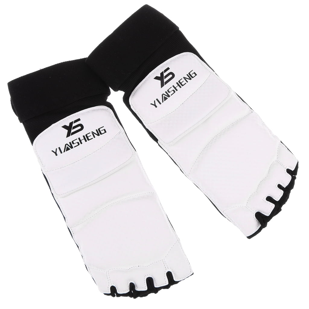Taekwondo Karate Foot Protector Instep Protectors Kickboxing MMA Spar ...