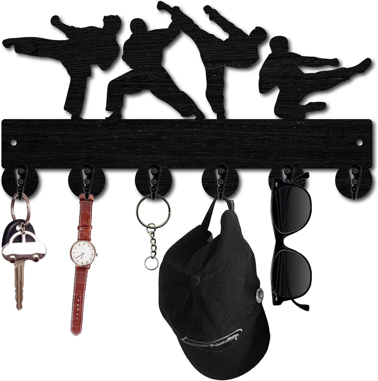 Taekwondo Key Holder for Wall Mounted Key Hook Karate Key Hangers with ...