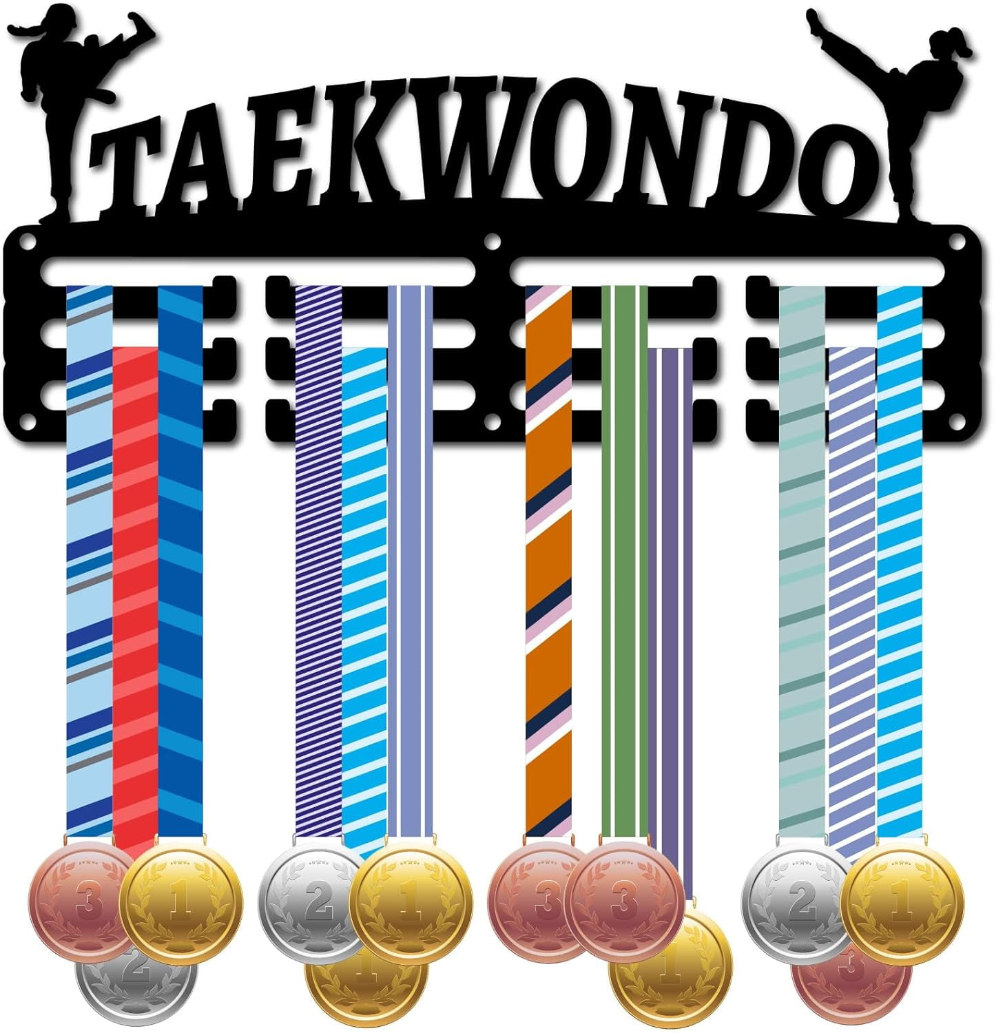 Taekwondo Medal Hanger Metal Medal Rack Small Sports Awards Ribbons ...