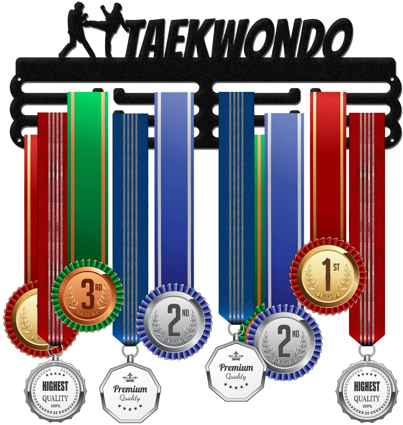 Taekwondo Medal Holder Display Hanger Rack Frame for Sport Race Metal ...