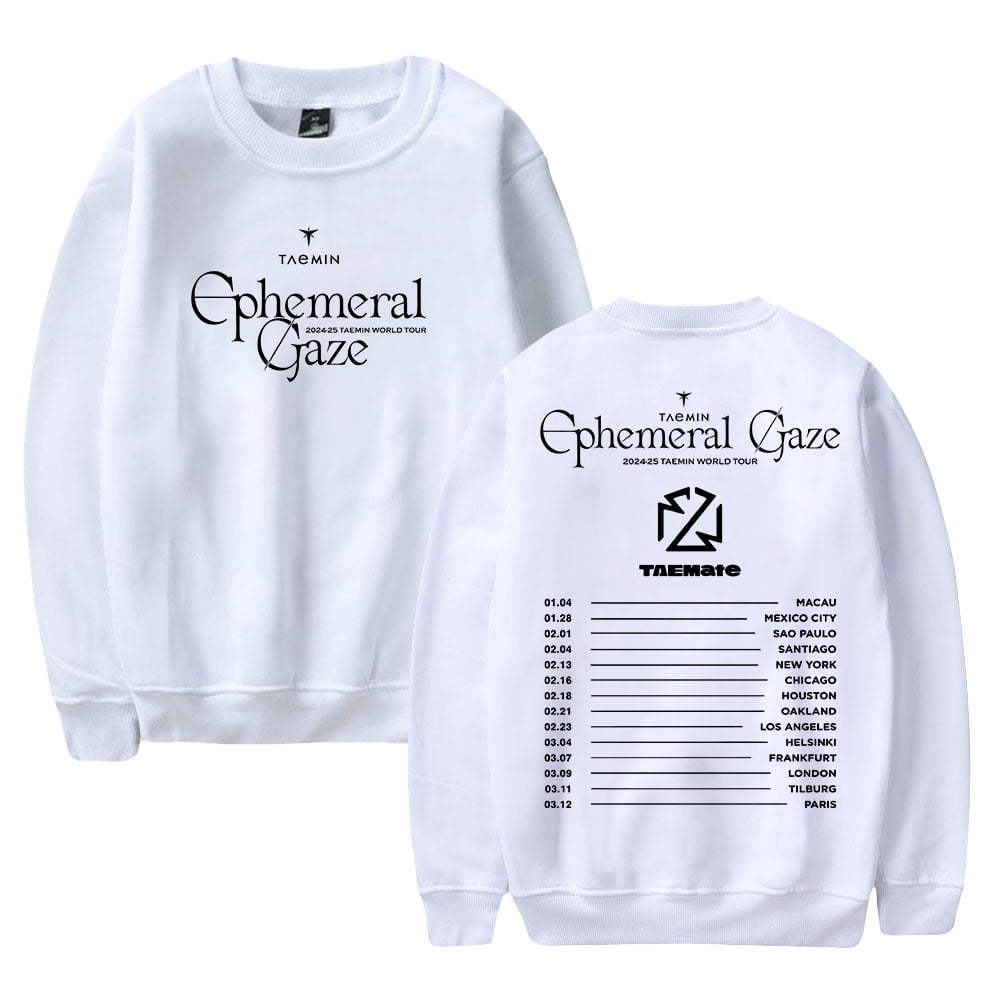 Taemin Ephemeral Gaze World Tour 2025 Merch Crewneck Long Sleeve ...