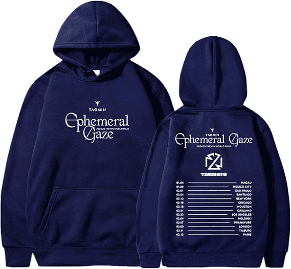 Taemin Merch Hoodie 2025 Ephemeral Gaze World Tour Long Sleeve ...