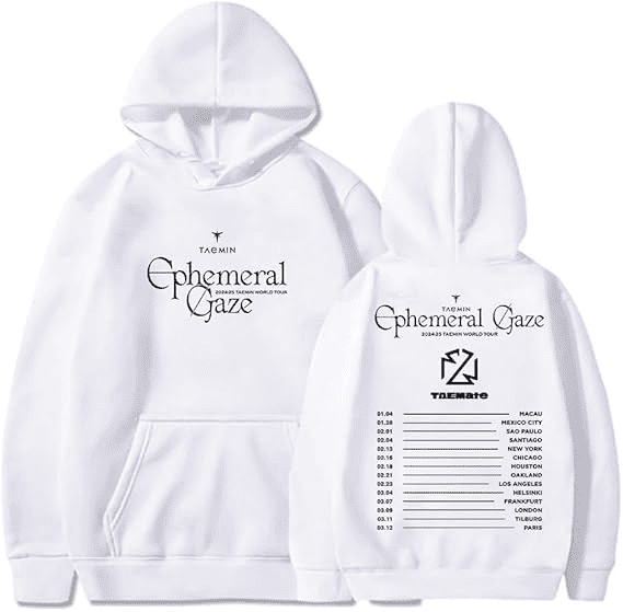 Taemin Merch Hoodie 2025 Ephemeral Gaze World Tour Long Sleeve ...