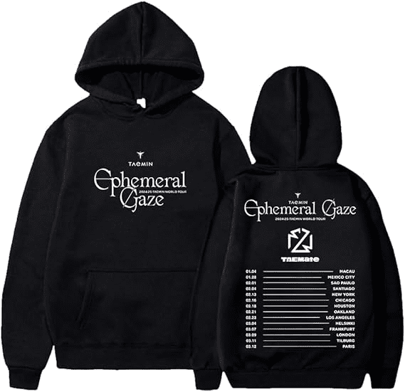 Taemin Merch Hoodie 2025 Ephemeral Gaze World Tour Long Sleeve ...