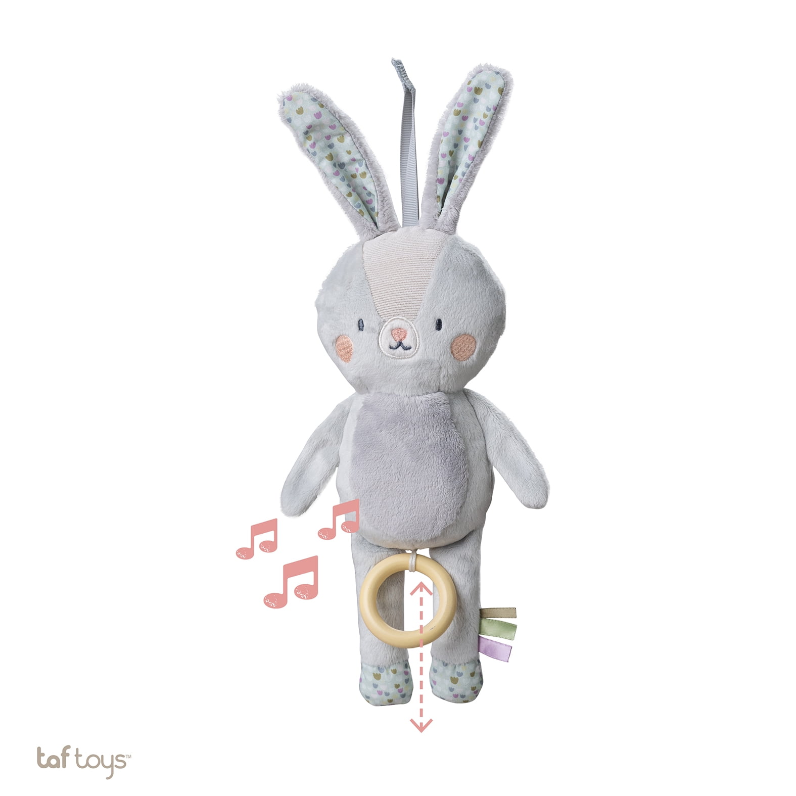 Taf Toys Rylee Musical Bunny - Sensory Toy with Teether - Walmart.com